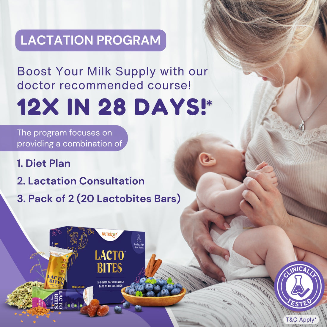 Nutrizoe - All Natural Superfoods Packed Lactation and Nutrition Bars